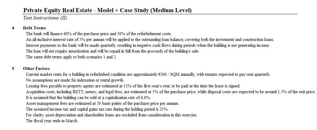 Real Estate Model and Case Study - Private Equity Bro